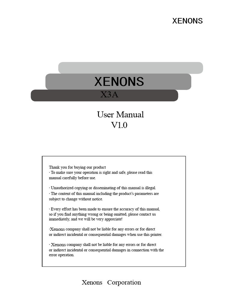 Usermanual X3 Pdf Printer Computing Computer Keyboard 3158