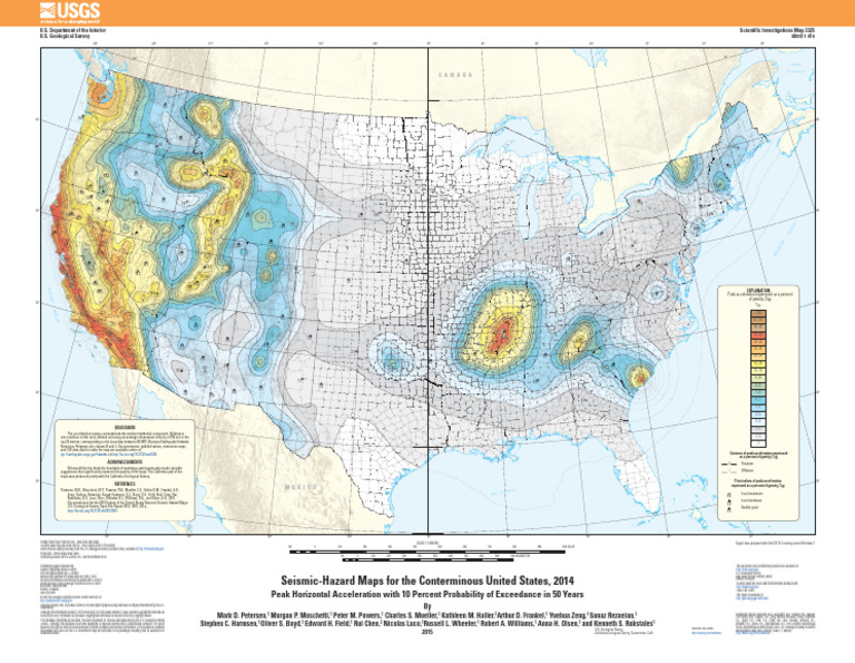 Seismic Hazard Map 2 Pdf Geology Geophysics
