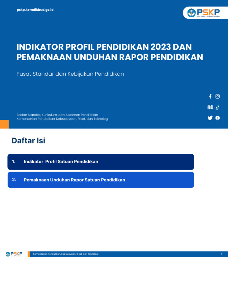 Indikator Profil Dan Pemaknaan Unduhan Rapor | PDF