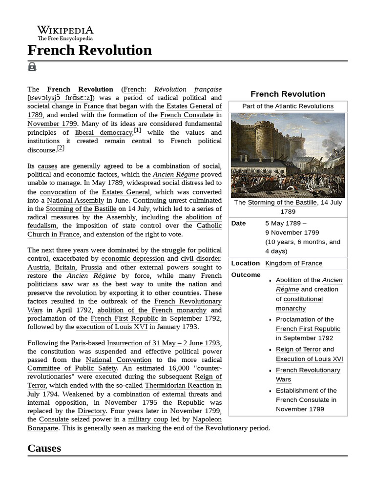 French Revolution | PDF | French Revolution | Maximilien Robespierre
