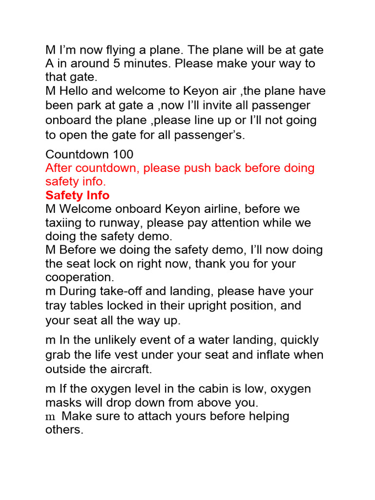Keyon Air Passenger Guide | PDF