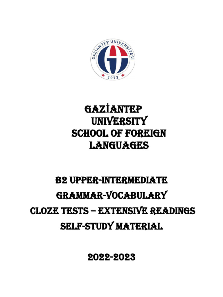 B2 Self-Study Material With An Answer Key | PDF