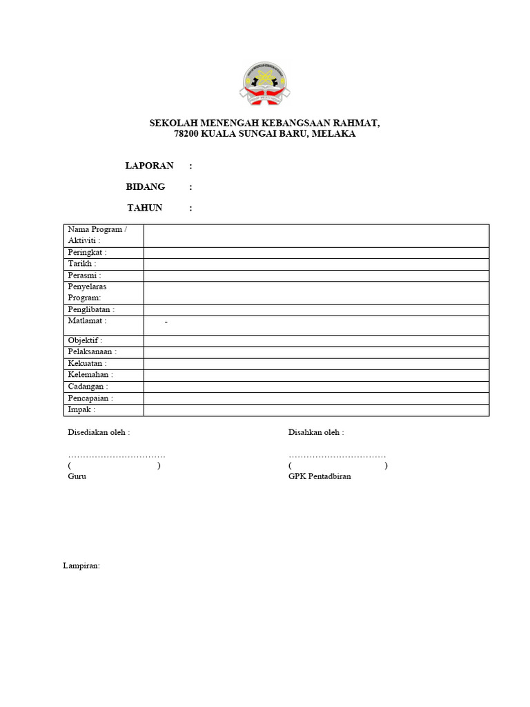 Contoh laporan LADAP 1.2022 | PDF