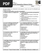 Preguntas para Prueba Poesia | PDF