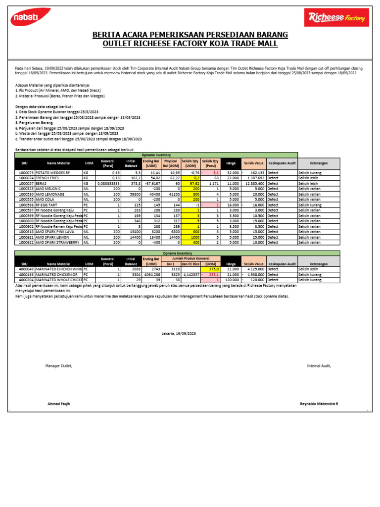 BA SO - RF Koja Trade Mall 19092023 | PDF