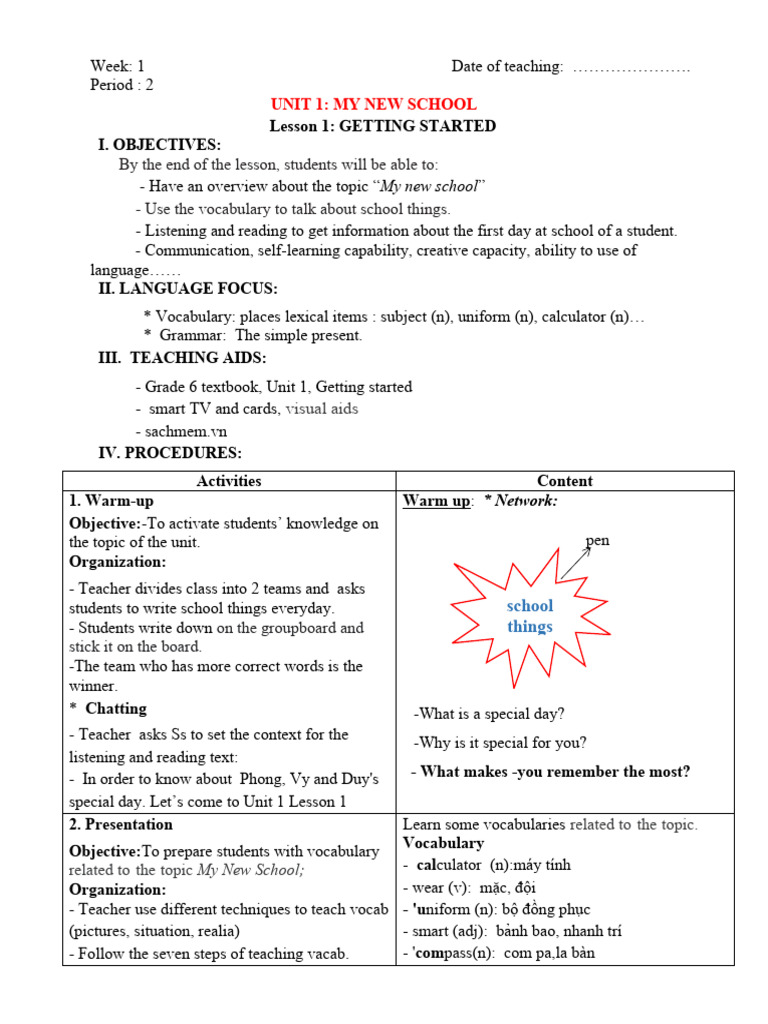 Unit 2 My Home Lesson 1 Getting Started | PDF | Vocabulary | Applied ...