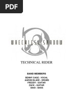 Technical Rider Example | PDF | Sound Technology | Sound