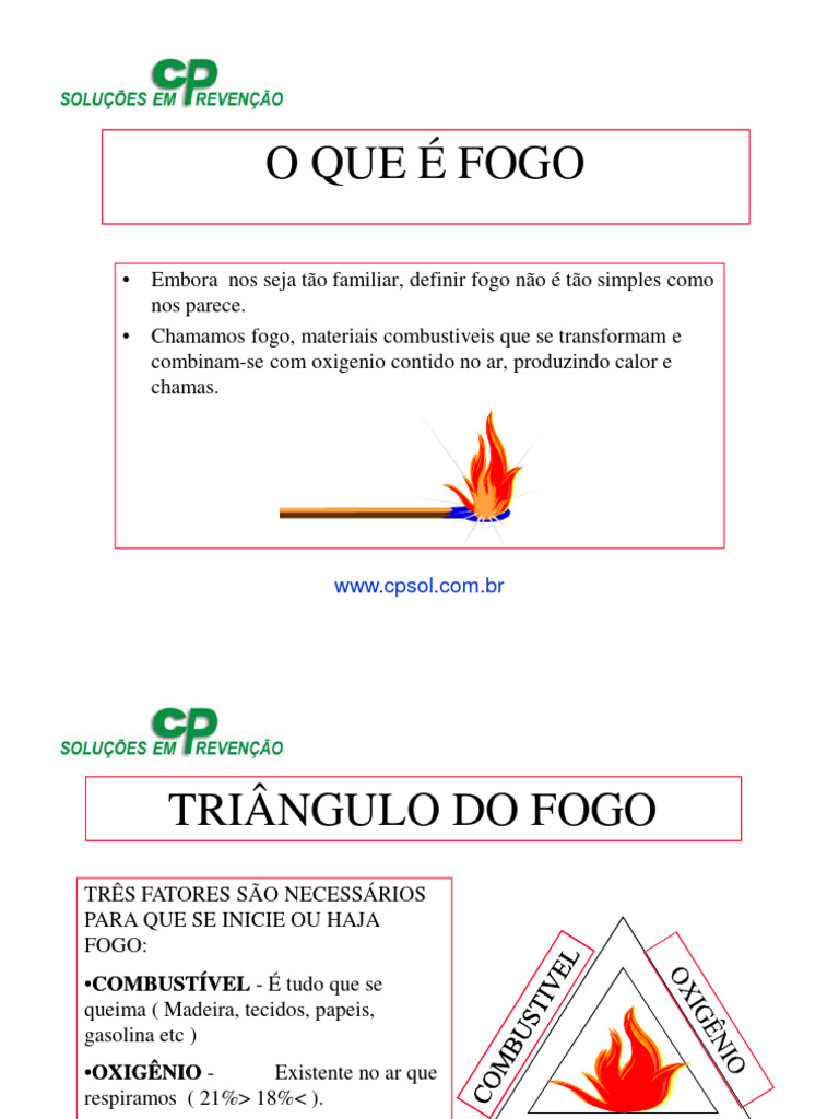 O Que É Fogo | PDF | Incêndios | Engenharia Química
