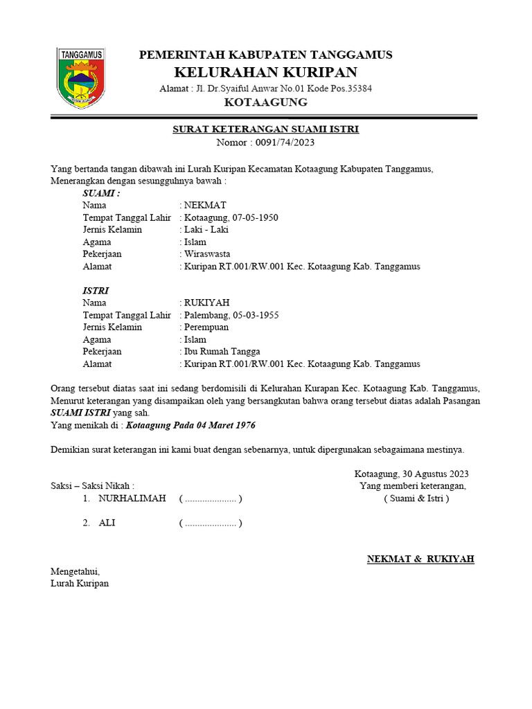 Kelurahan Kuripan | PDF