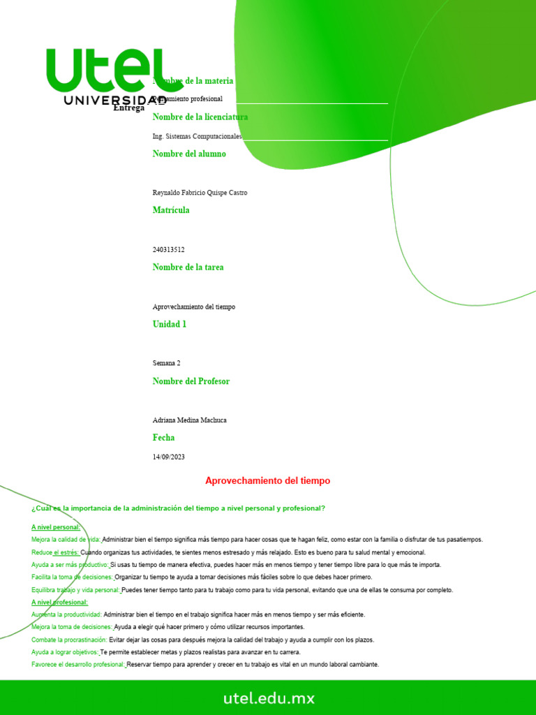 Tarea 2-2 | PDF | Planificación | Pensamiento