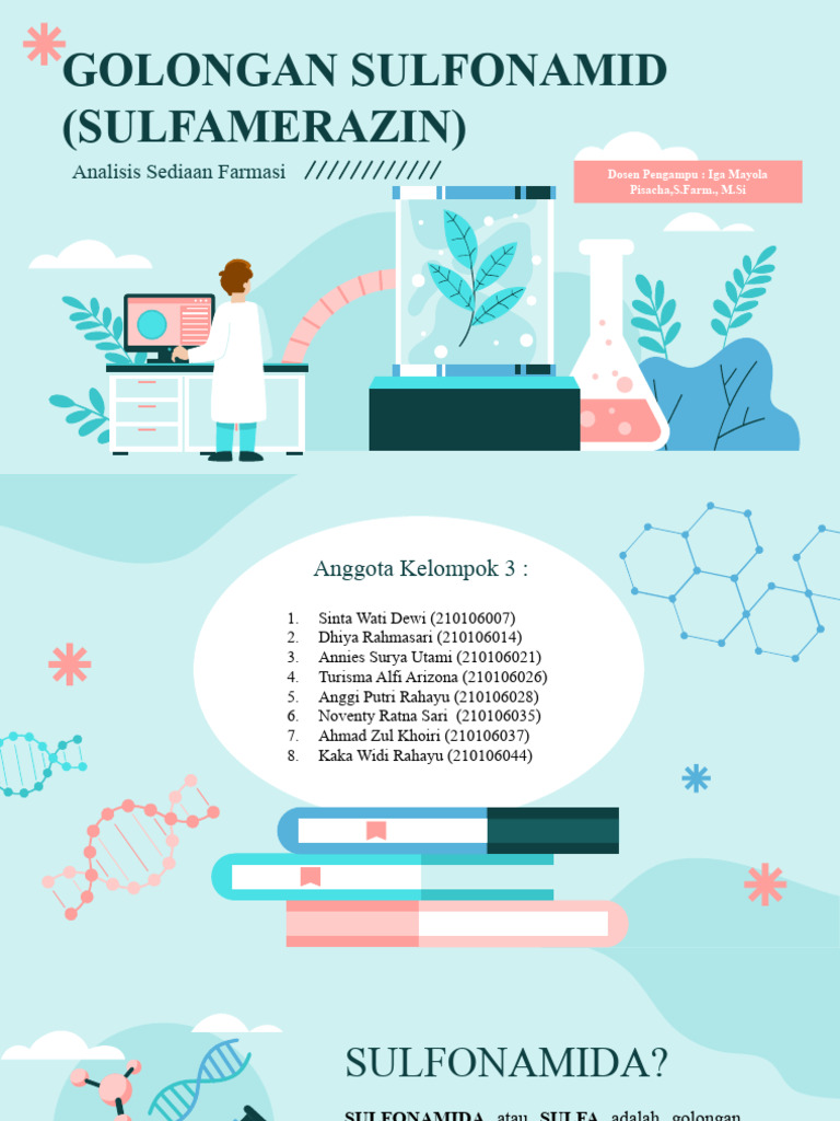 Analisis Golongan Obat Sulfonamida | PDF | Sains & Matematika