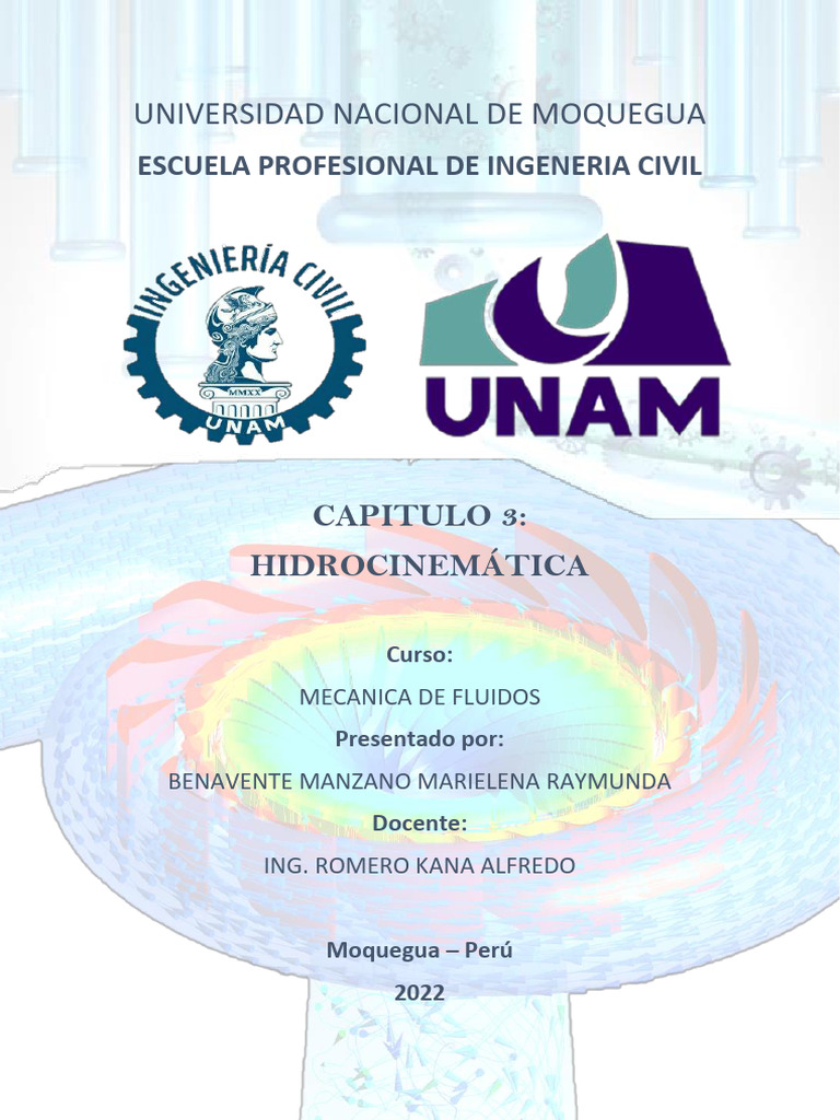 CAPITULO III (HIDROCINEMATICA) Terminado | PDF | Vector Euclidiano | Aceleración