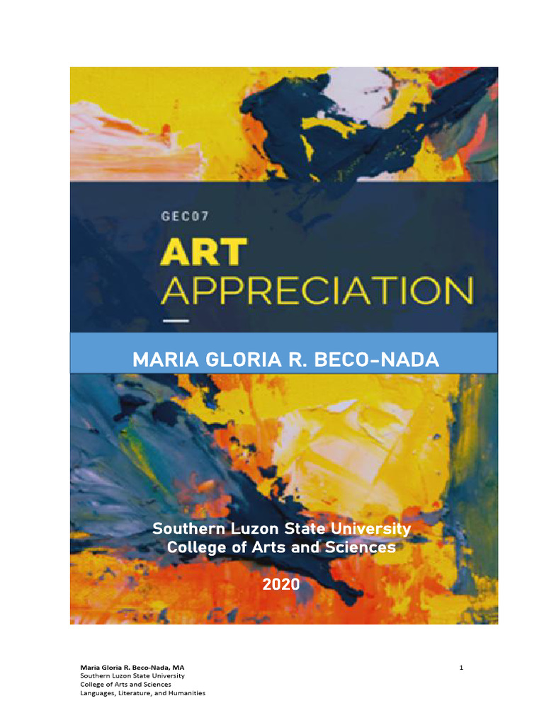Art and Humanities Lecture Guide | PDF | Humanities | The Arts