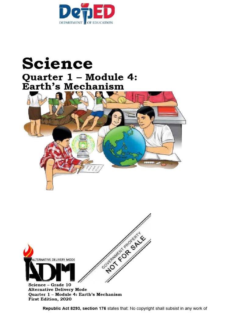 Science10 q1 Mod4 Earth S-Mechanism REVISED11032020 | PDF | Plate ...