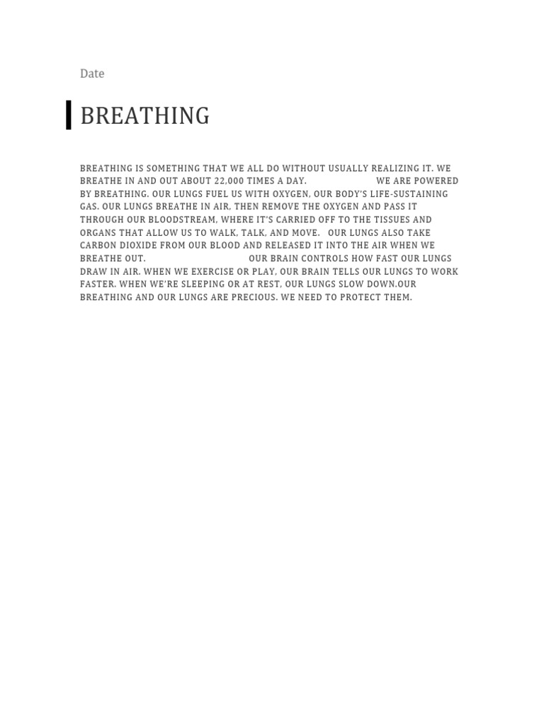Breathing | PDF