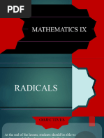 G9 Math Q2 Week 5 Laws of Radicals | PDF | Exponentiation | Equations
