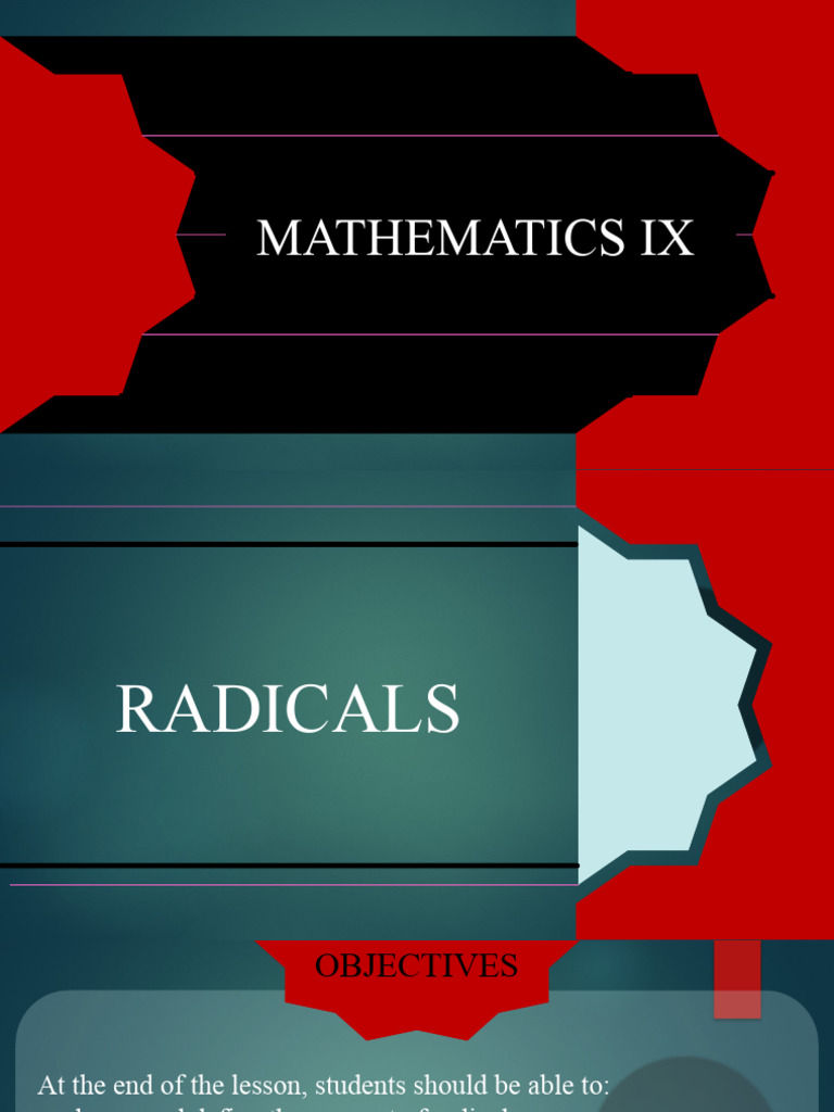 g9 PPT Radicals | PDF | Exponentiation | Square Root