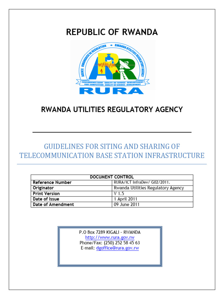 Guidelines For Siting and Sharing of Telecom BTS Infastructure | PDF ...