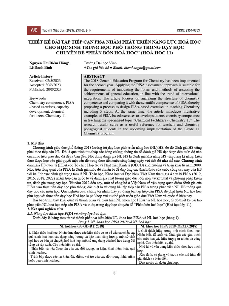 Nguyn TH Dim HNG L Danh BNH | PDF