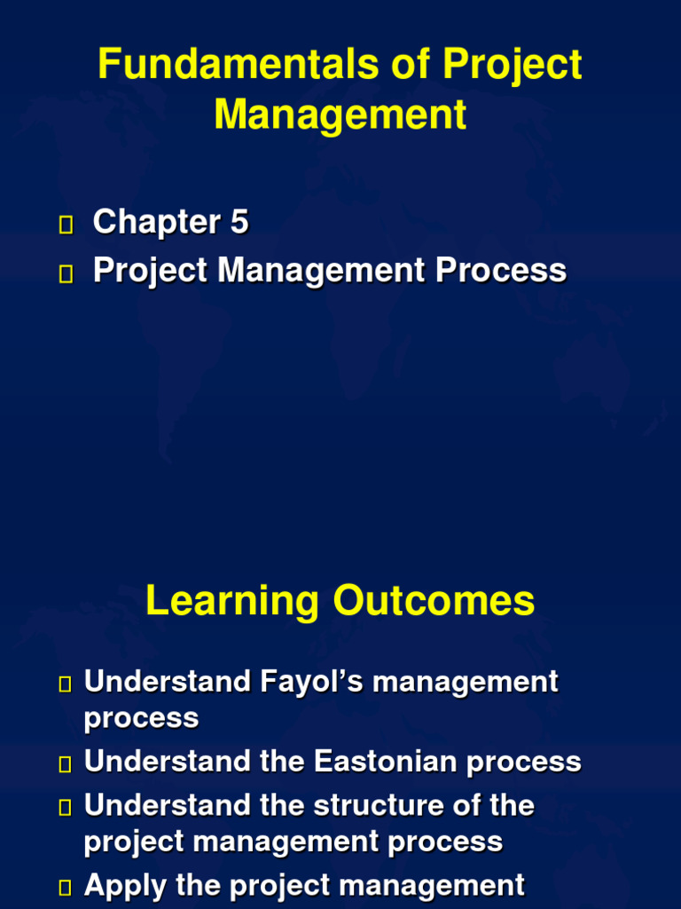 2023 Chapter 5 Project Management Process 1 | PDF | Project Management ...