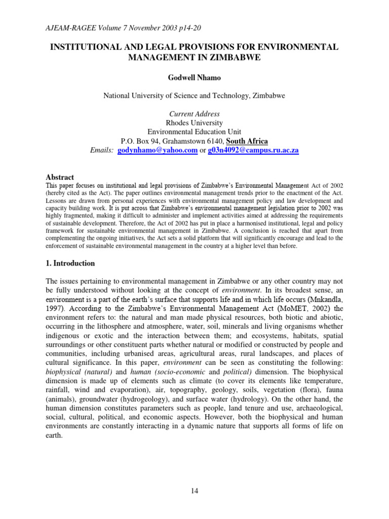 Environmental Regulations | PDF | Environmental Resource Management ...