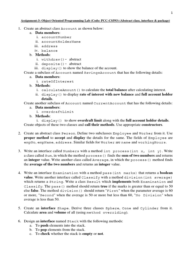13 Assignment 3 Pdf Method Computer Programming Class Computer Programming 3474