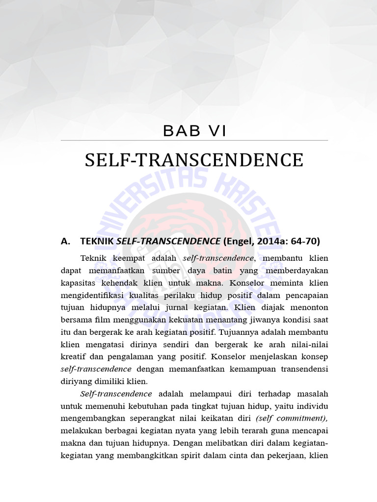 BOOK - Jacob Engel - Panduan Layanan Logo Konseling - Bab VI | PDF