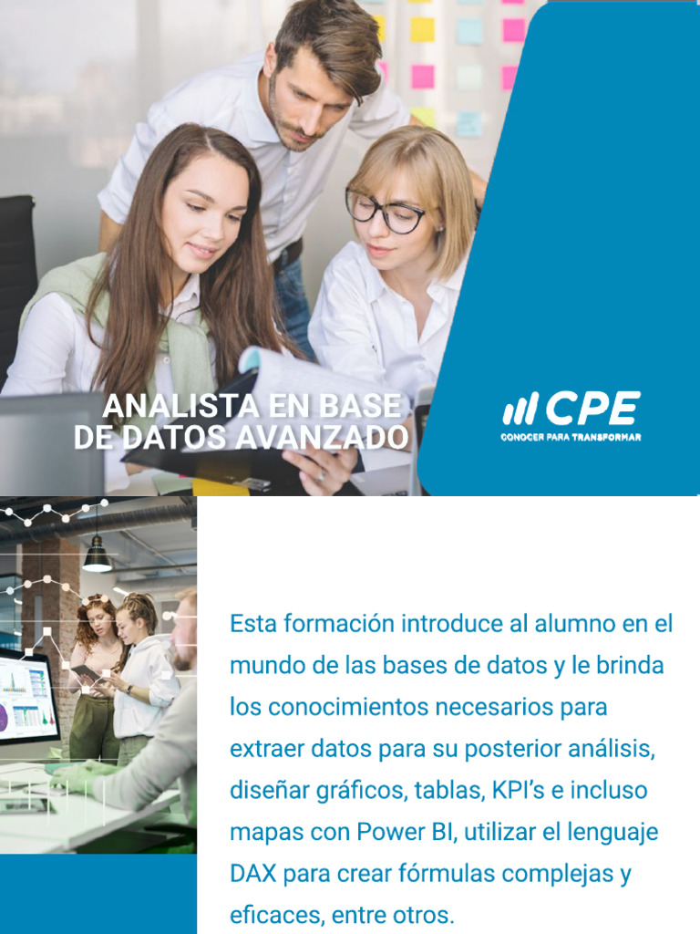 Programa - Analista en Base de Datos Avanzado | PDF | SQL | Bases de datos