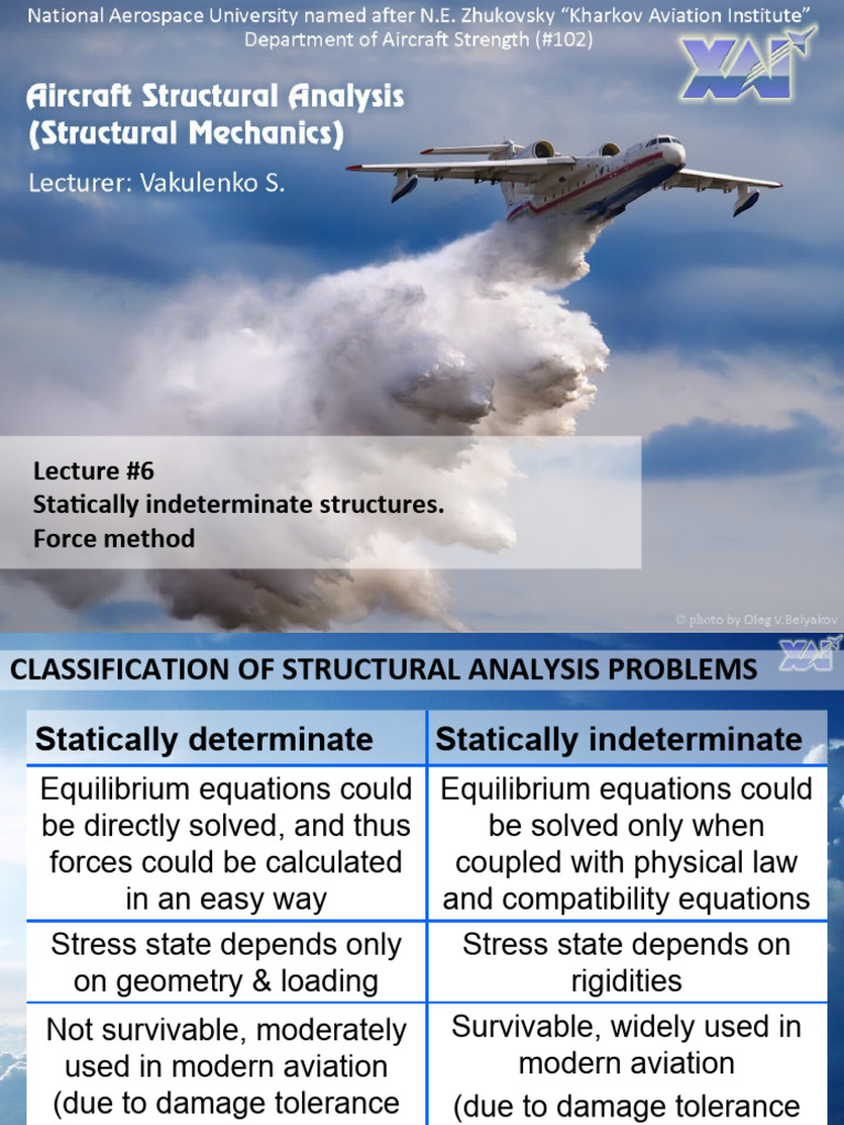 Lecture 06 - Statically Indeterminate Structures - Force Method | PDF | Stress (Mechanics ...