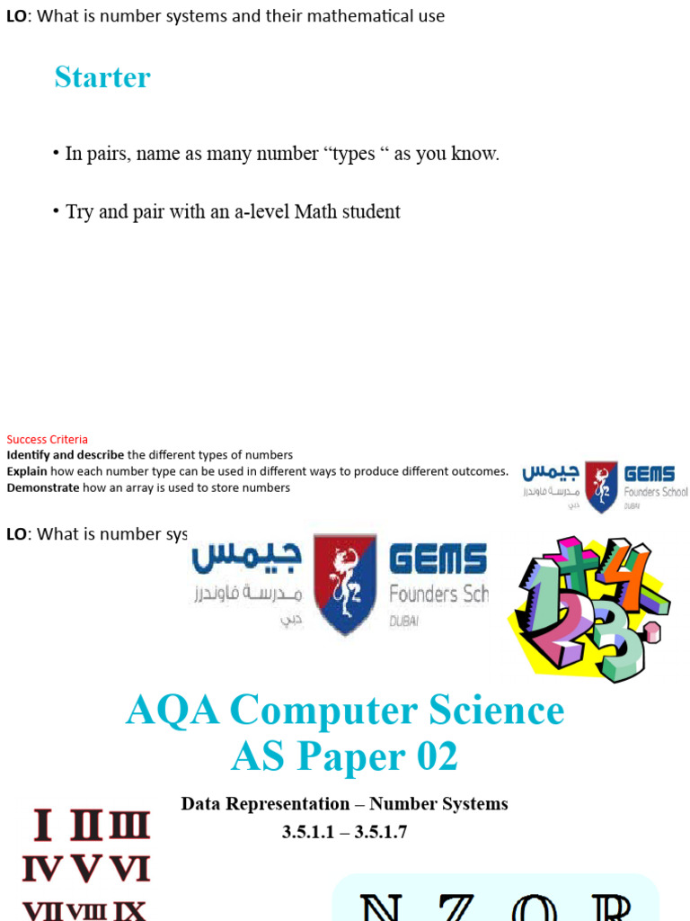 Number Systems | PDF | Numbers | Rational Number
