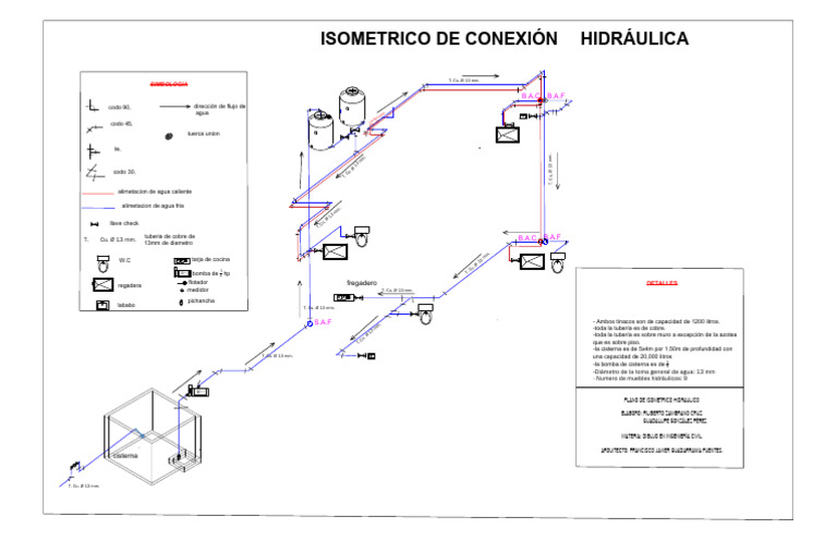 Isometrico Hidraulico-Modelo | PDF | Electrodoméstico | Ingeniero civil