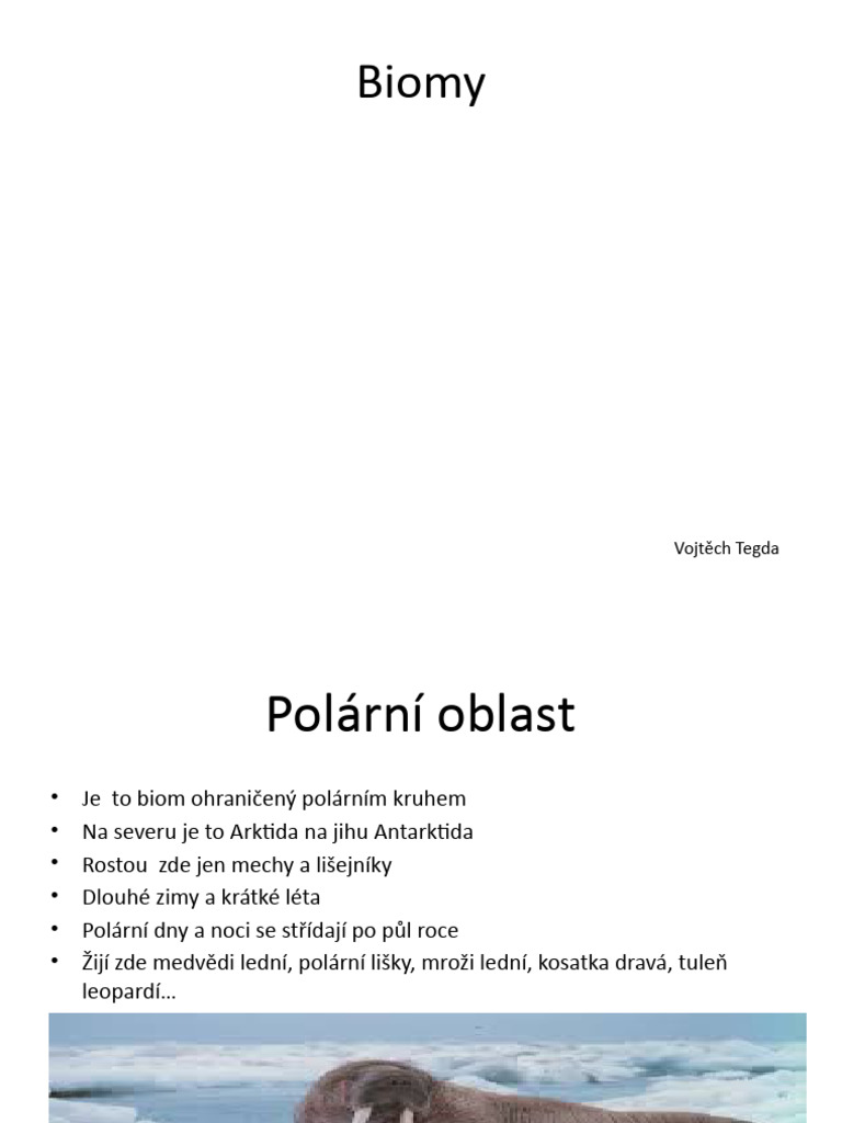 Biomy Prezentace | PDF