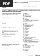 HAM-D assessment | PDF