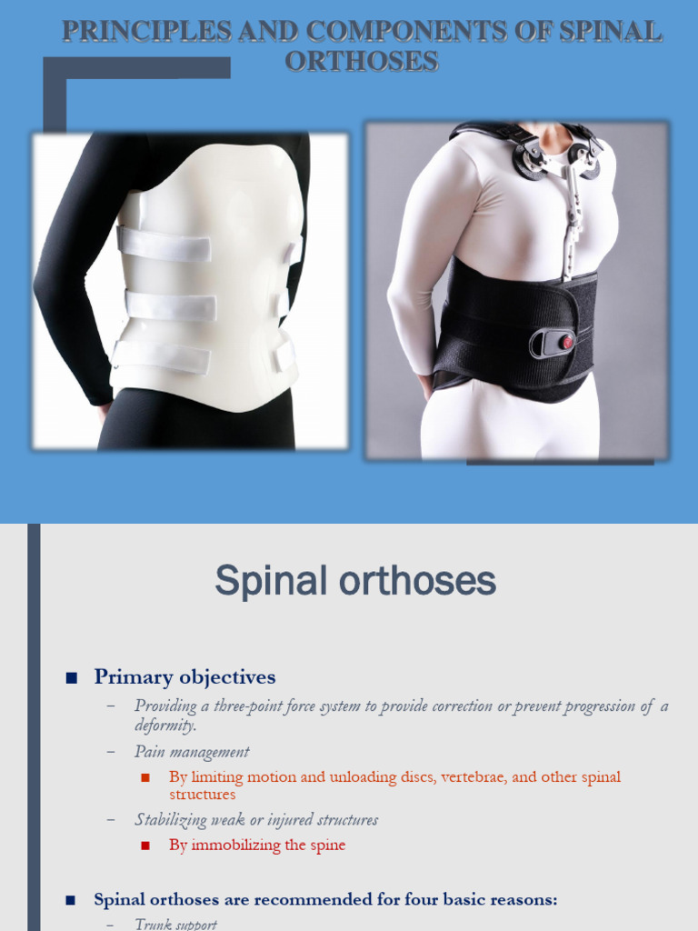 Principles and Components of Spinal Orthoses | PDF | Vertebral Column ...