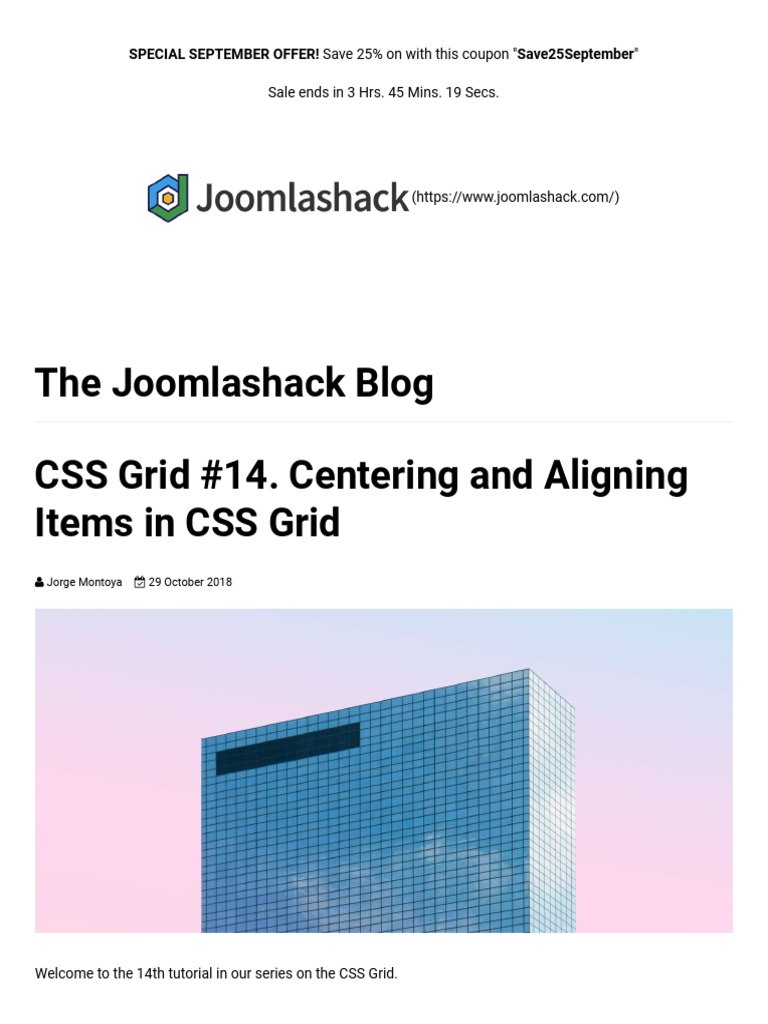 Centering and Aligning Items in CSS Grid - Joomlashack | PDF | Html ... Centering and Aligning Items in CSS Grid - Joomlashack | PDF | Html ...
