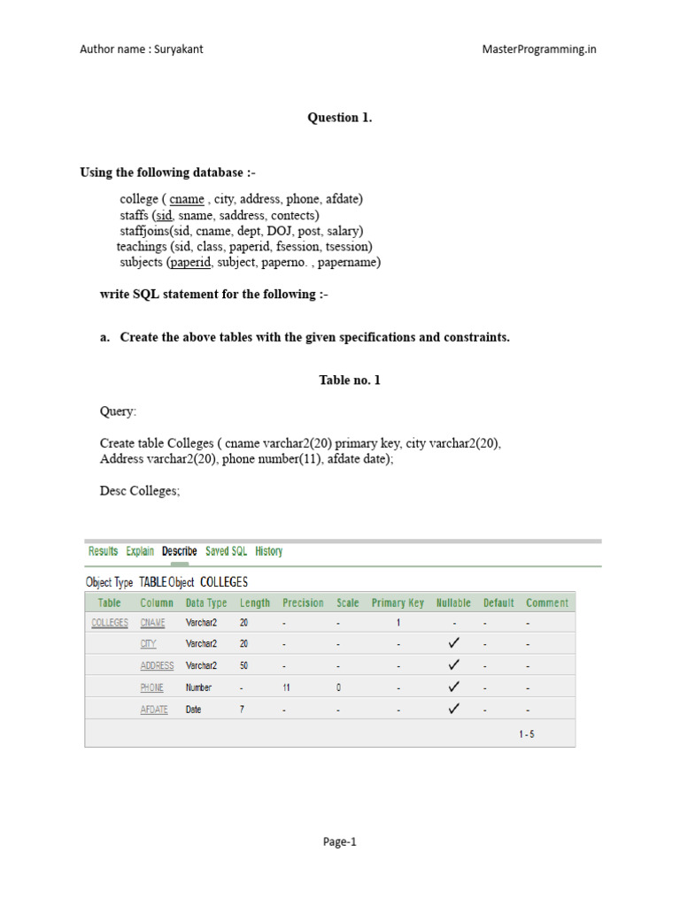 Database1 (Real) Surya | PDF | Table (Database) | Data Management