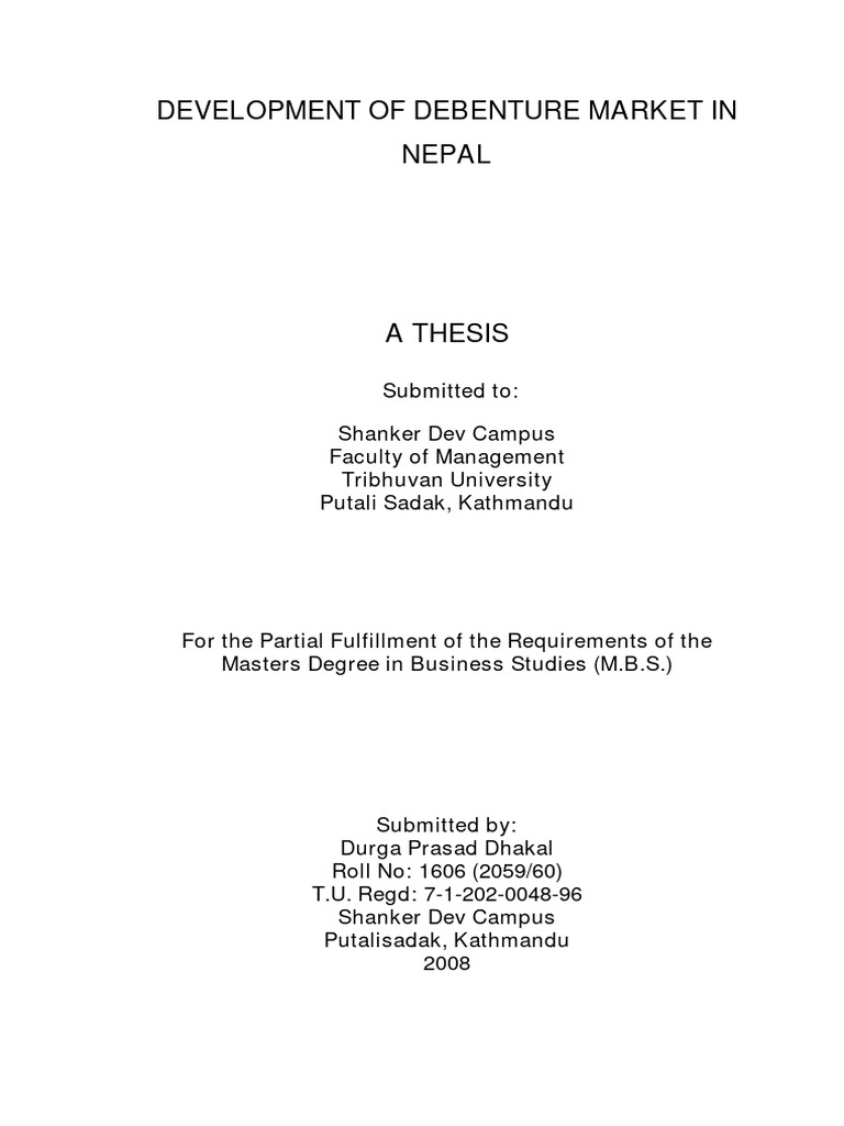 Final Thesis | PDF | Bonds (Finance) | Financial Markets