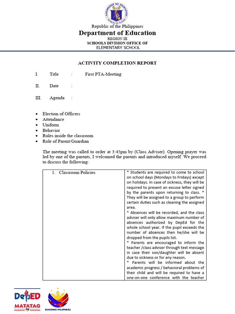 Acr-Pta Meeting | PDF