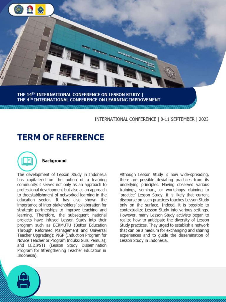 TOR and Rundown | PDF | Teachers | Lesson Plan