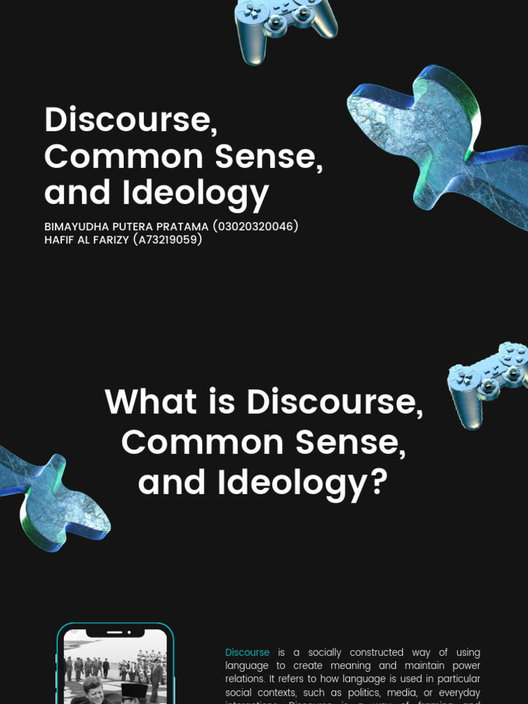 Discourse, Common Sense, and Ideology | PDF | Ideologies | Power ...
