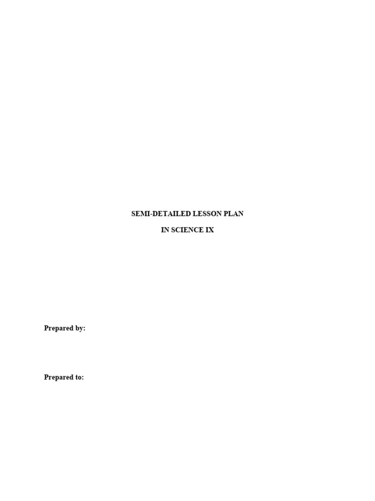 Detailed Lesson Plan in | PDF | Volcano | Types Of Volcanic Eruptions