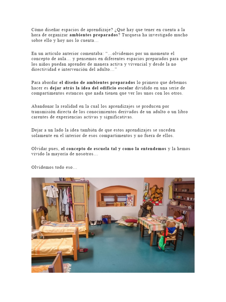 Cómo Diseñar Espacios de Aprendizaje | PDF | Aprendizaje | Conocimiento