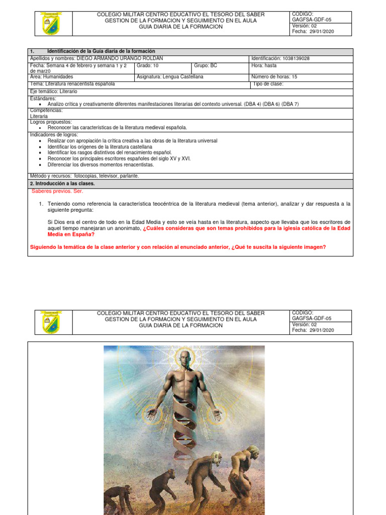 Literatura Del Renacimiento Espaã - Ola | PDF | Renacimiento | Edades medias