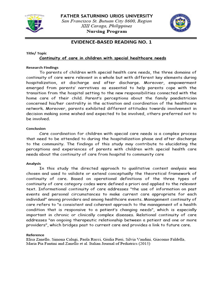 Ebr 1 | PDF | Health Care | Pediatrics