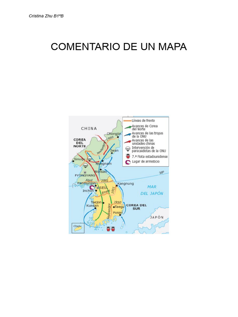 Mapa de la Guerra de Corea y su Contexto | PDF