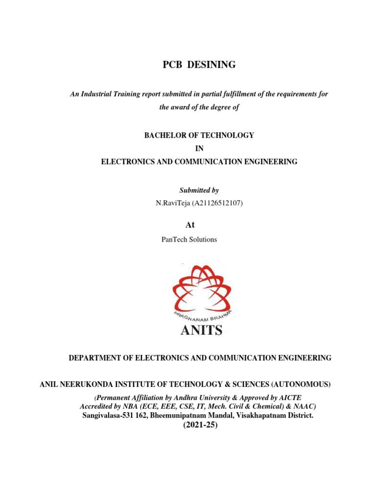 Intern Report | PDF | Printed Circuit Board | Soldering