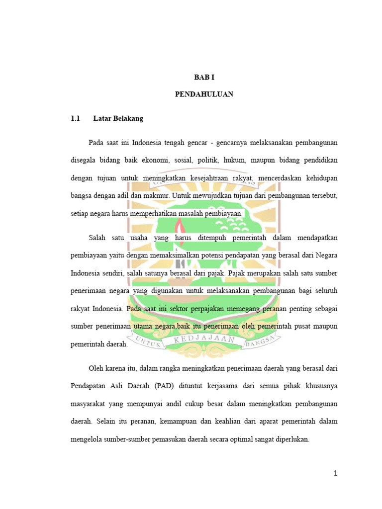 2 - BAB I Cin | PDF | Bisnis | Pengelolaan Keuangan & Uang