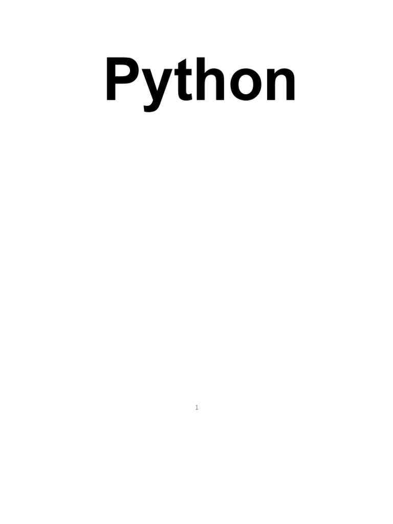 Python Full PDF | PDF | Python (Programming Language) | Boolean Data Type Python Full PDF | PDF | Python (Programming Language) | Boolean Data Type