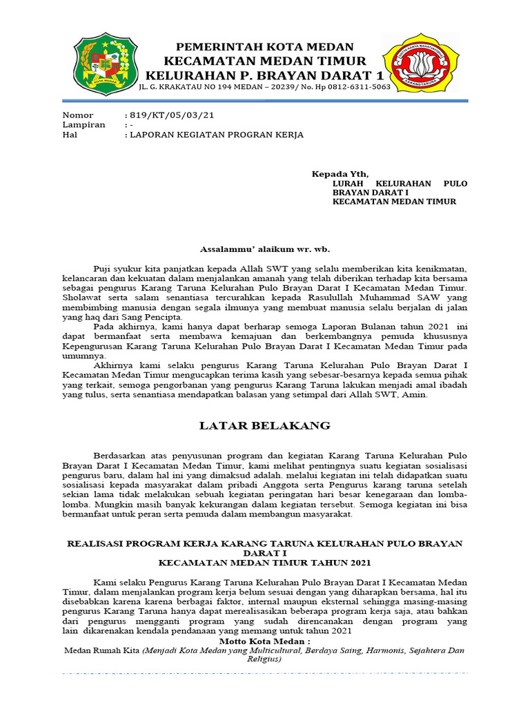 Laporan Kerja Katar | PDF