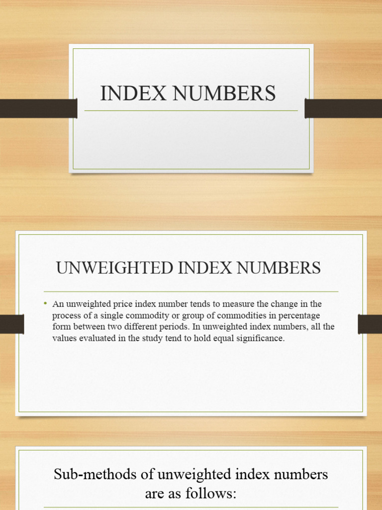 Index Numbers | PDF | Index (Economics) | Price Indices